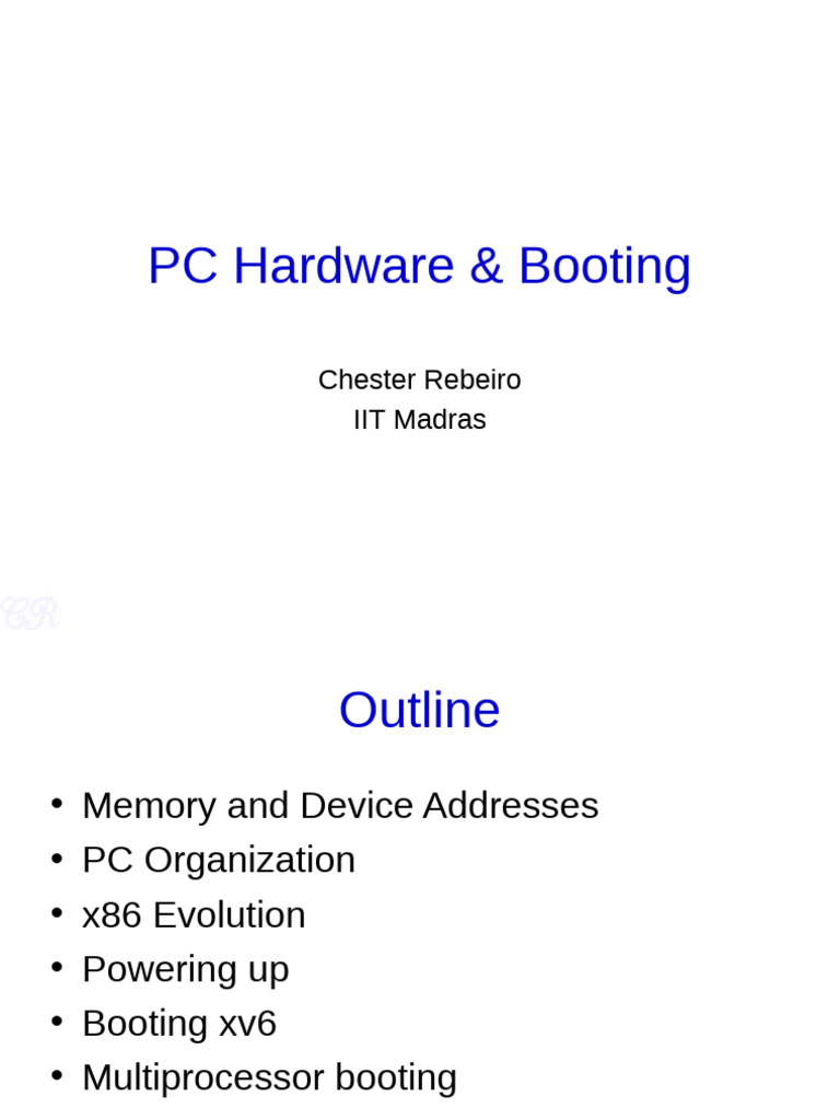 3 - OS Hardware & Booting | PDF