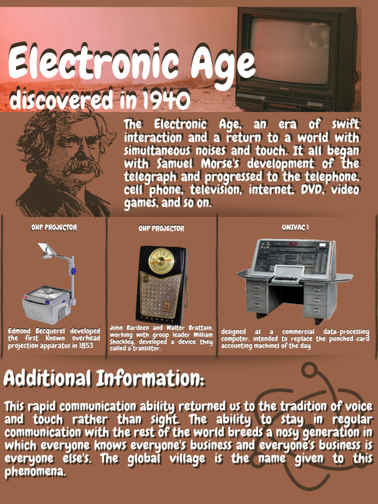 Electronic Age | PDF | Information Age | Electronics