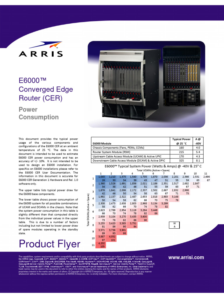 E6000 Power Consumption PF v1.4 | PDF | Information Technology ...