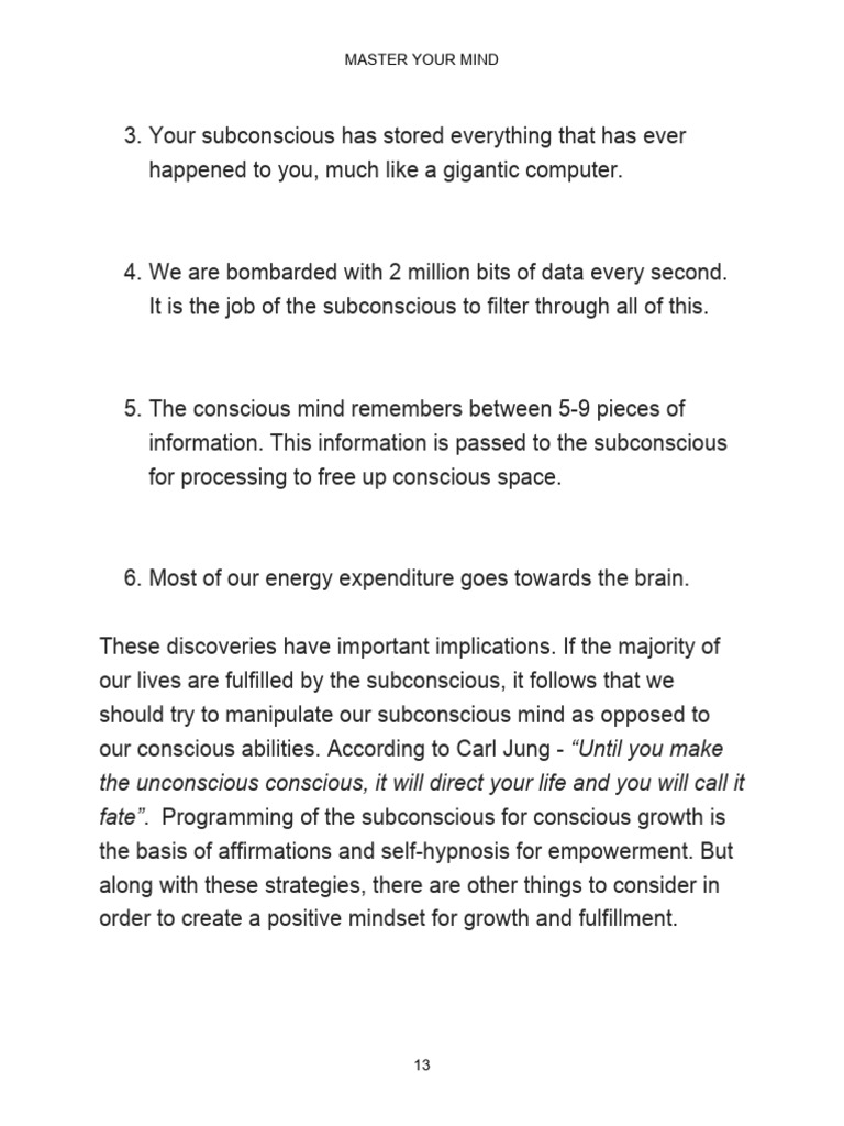 Master Your Mind (13-24) | PDF