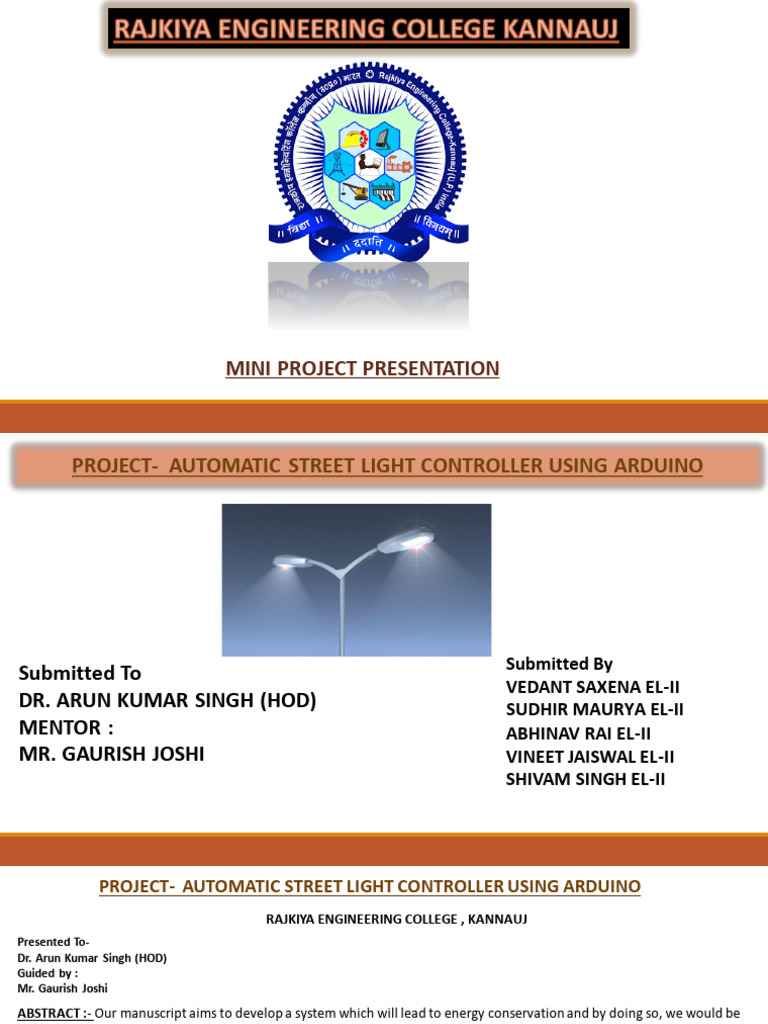 Mini Project 1st | PDF | Arduino | Electrical Engineering
