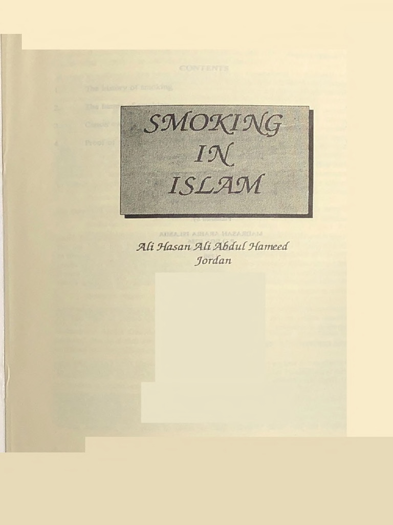 Smoking in Islam | PDF