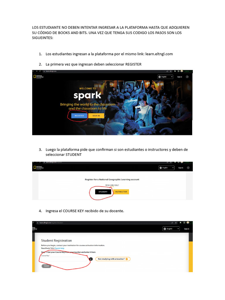 Spark Registration Guide | PDF