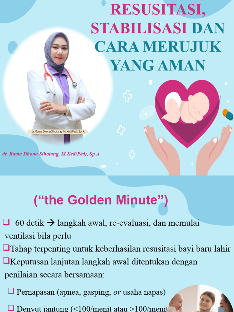 DAN Cara Merujuk Yang Aman: Dr. Rama Dhona Sihotang, M.Ked (Ped), Sp.A | PDF