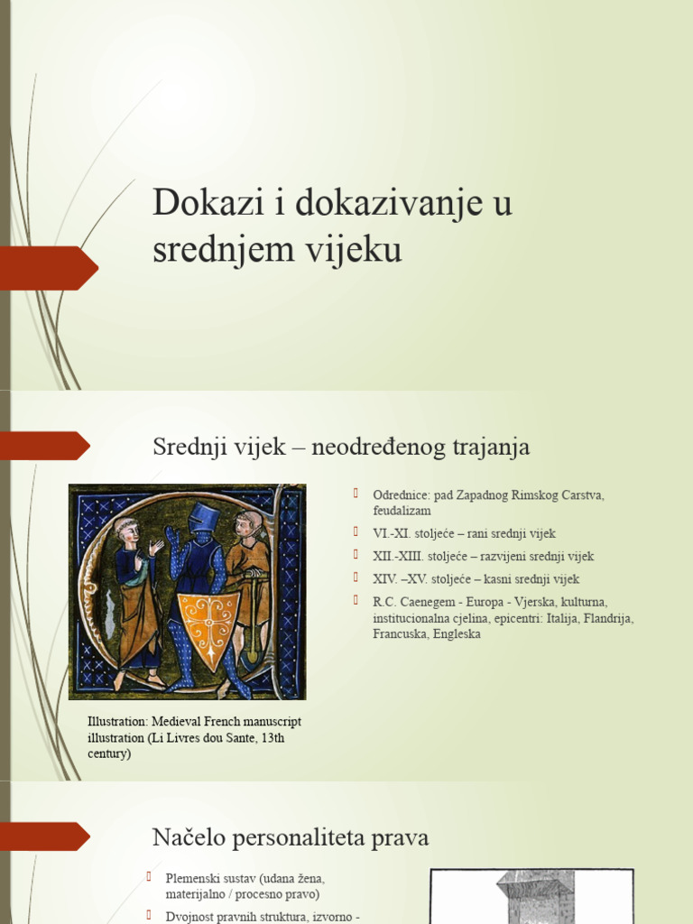 03.dokazi I Dokazivanje U Srednjem Vijeku | PDF