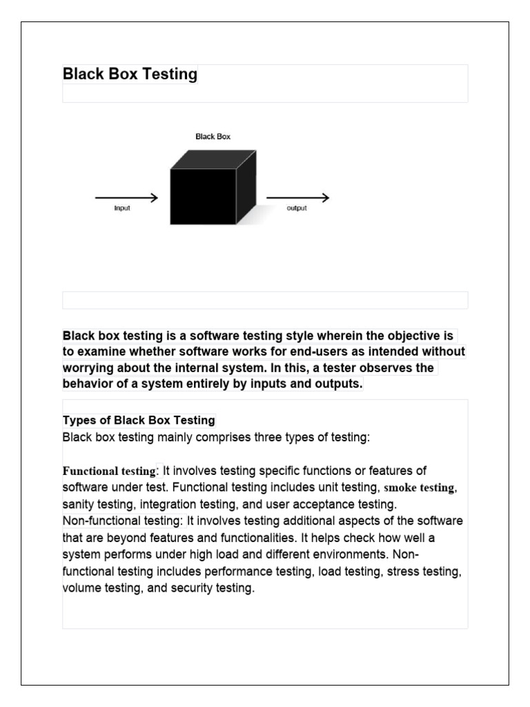 WhiteBox and BlackBox | PDF | Software Testing | Control Flow