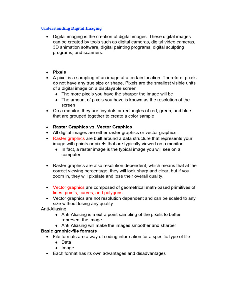 Understanding Digital Imaging | PDF | Rgb Color Model | Video