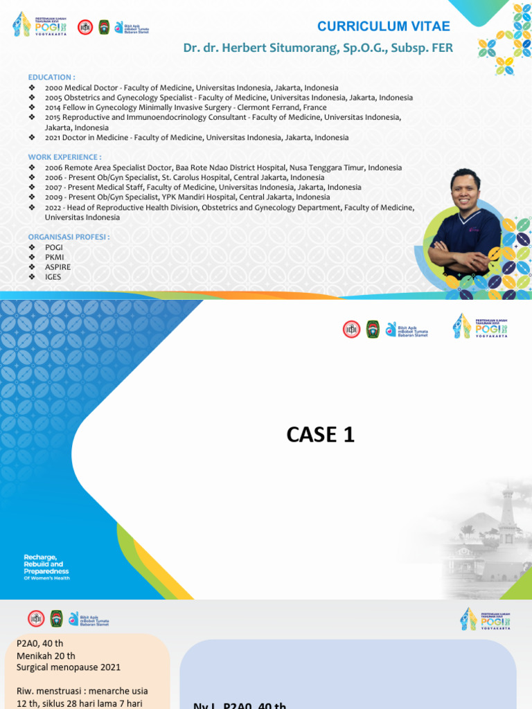 Pemateri 6 - Case Probandus | PDF | Clinical Medicine | Human Reproduction