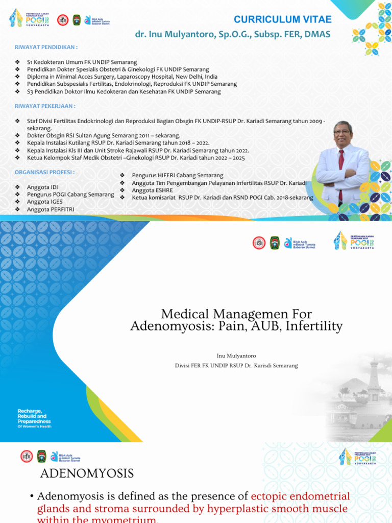 Pemateri 11 Medical Managemen For Adenomyosis Pain Aub