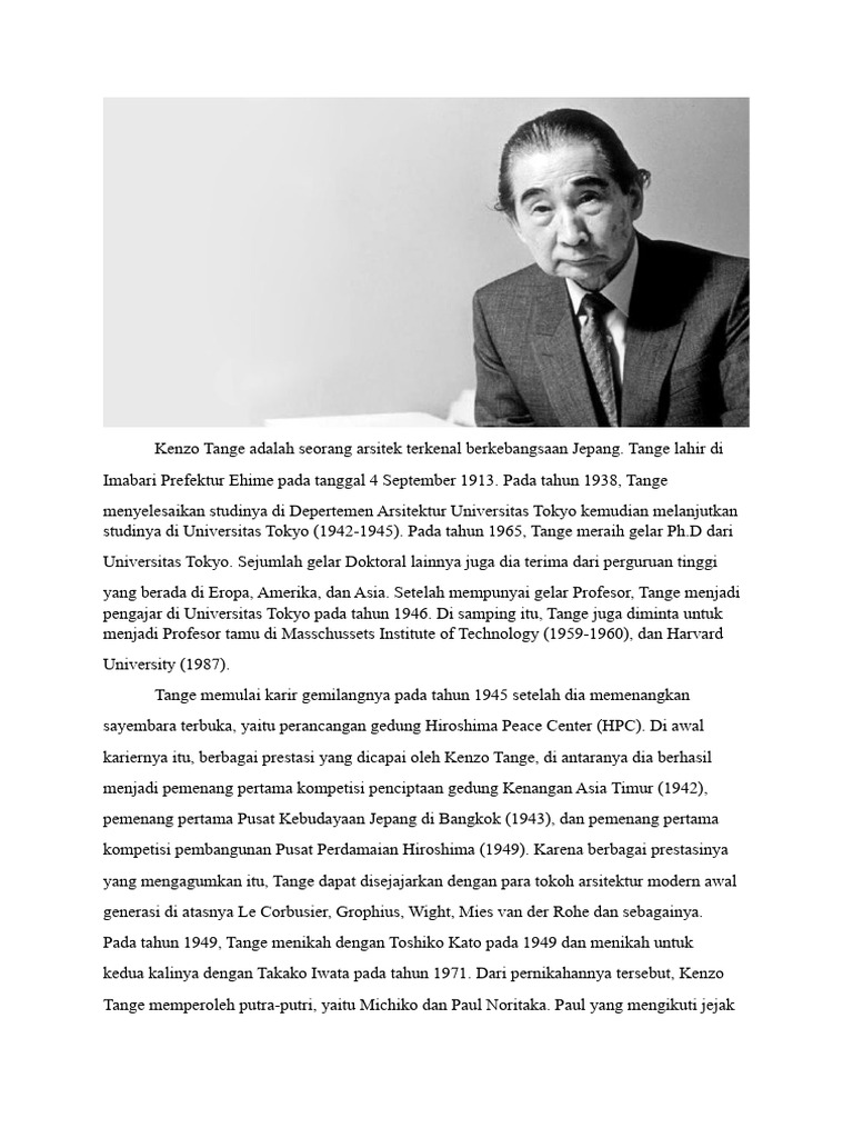 Kenzo Tange | PDF