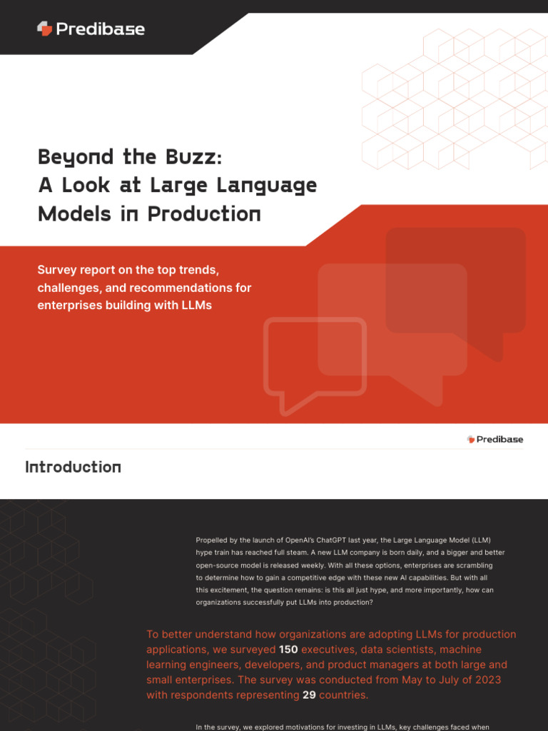 Beyond The Buzz: A Look at Large Language Models in Production | PDF