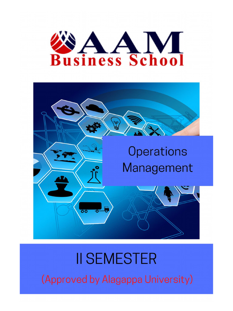 Operations Management | PDF | Forecasting | Operations Management