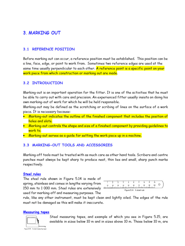 Marking Out | PDF