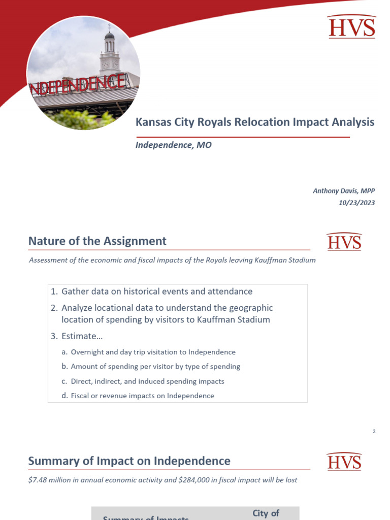 Economic Impact Assessment Presentation Independence MO | PDF