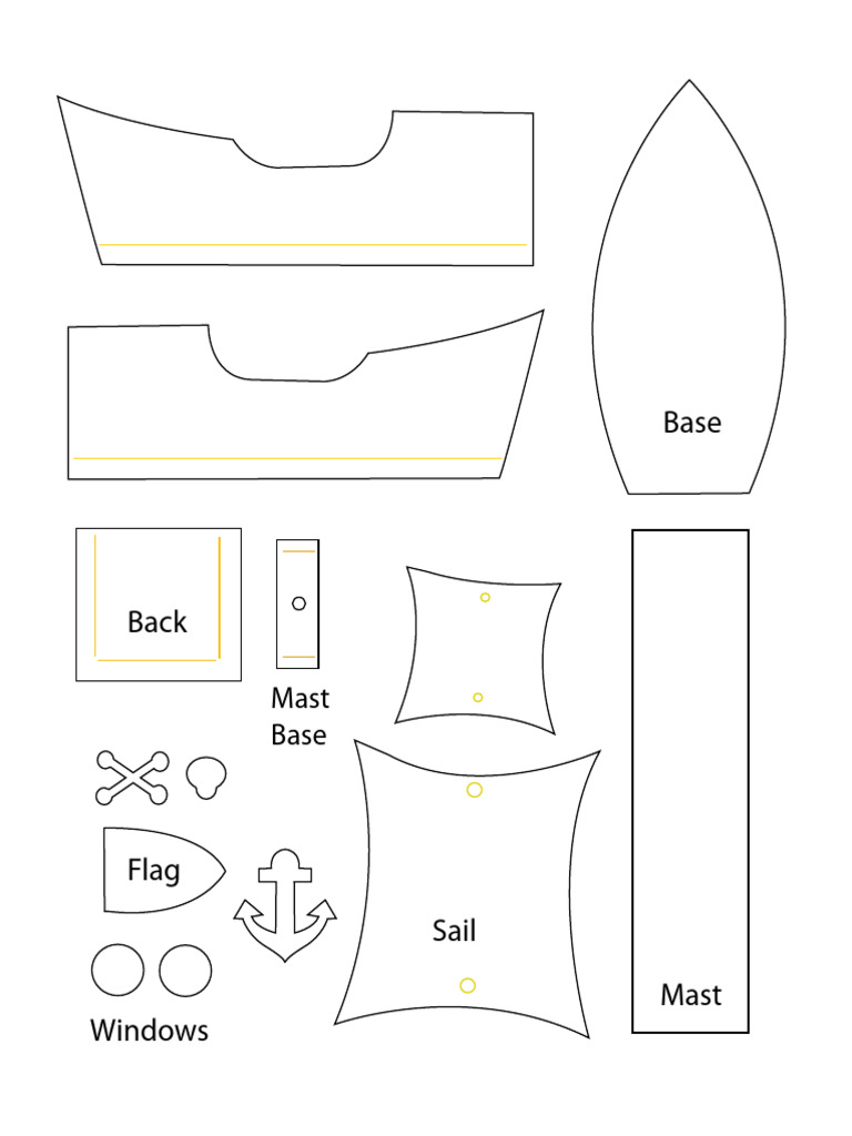 Pirate Ship Template | PDF