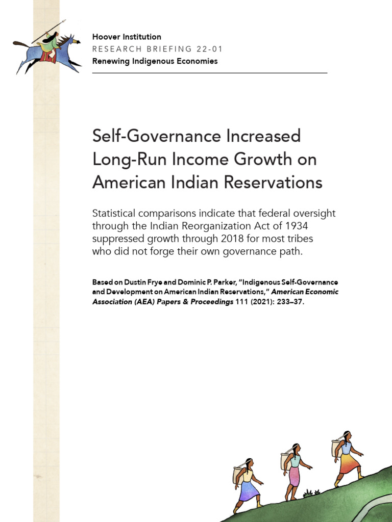 Self-Governance Increased Long-Run Income Growth On American Indian ...