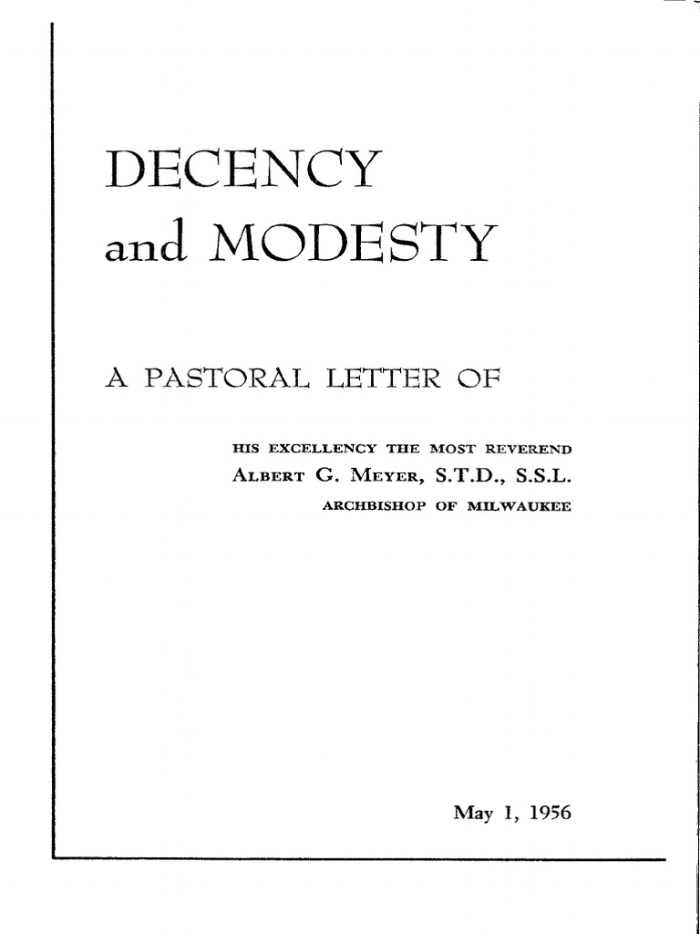 Decency & Modesty for Milwaukee | PDF