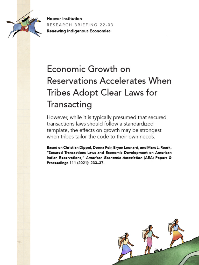 Economic Growth On Reservations Accelerates When Tribes Adopt Clear ...