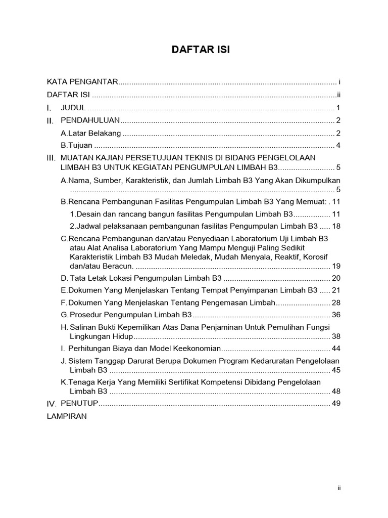 Isi Rintek LB3 PT Putra Limbah Khatulistiwa-2 | PDF