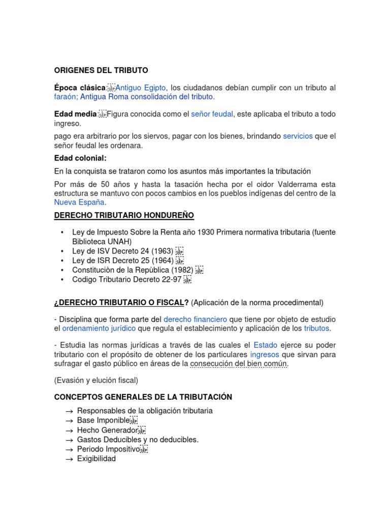 Unidad I Origenes Del Tributo | PDF | Ciencias Políticas | Gobernancia