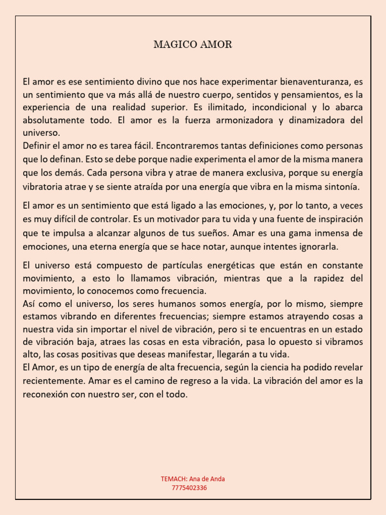 MANUAL TALLER MAGICO AMOR | PDF | Amor | Autoestima