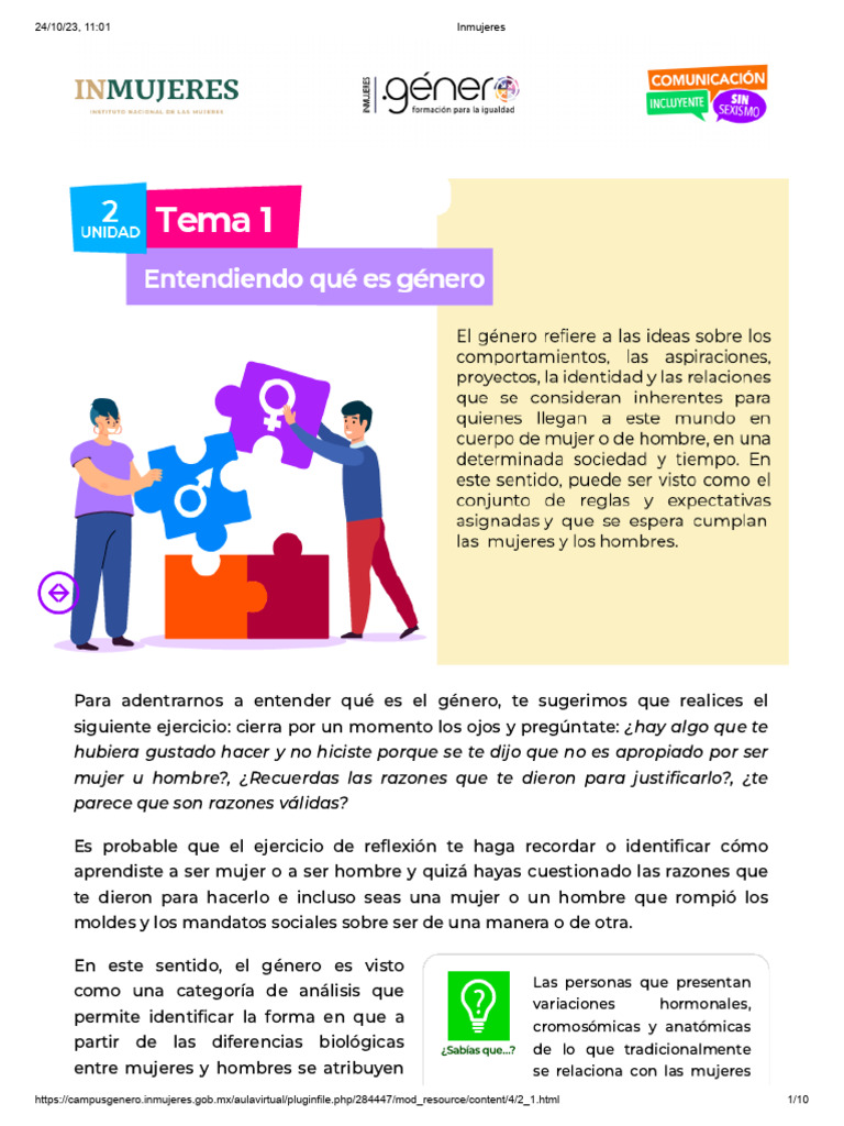 Entendiendo Que Es Genero | PDF