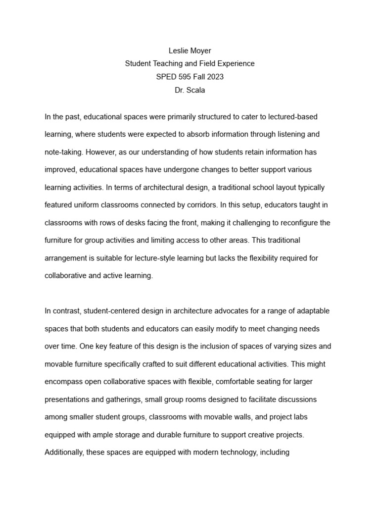 Classroom Problem Paper | PDF | Classroom | Learning