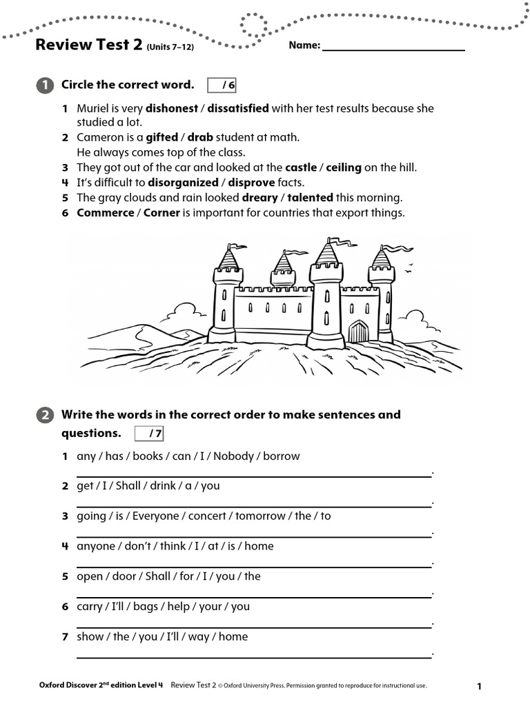 OD2e L4 Tests Review Test 2 | PDF