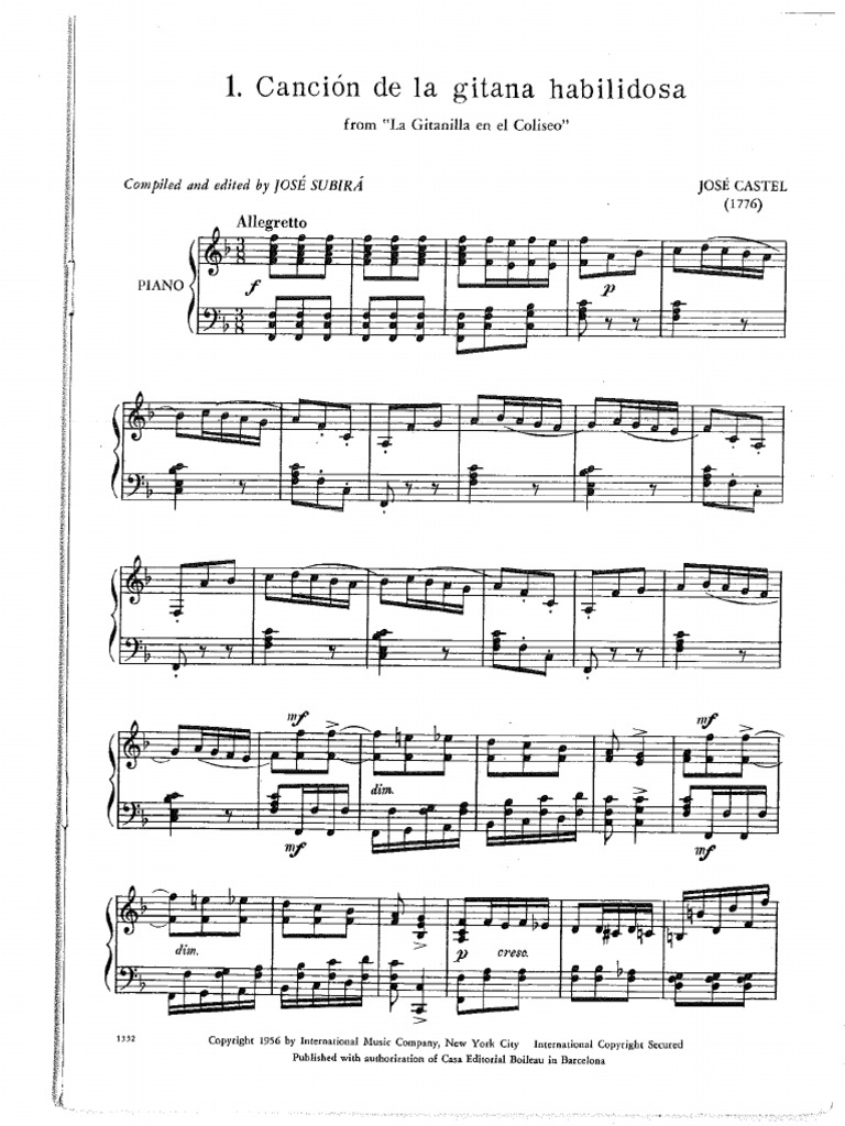 Cancion de La Gitana Habilidosa | PDF