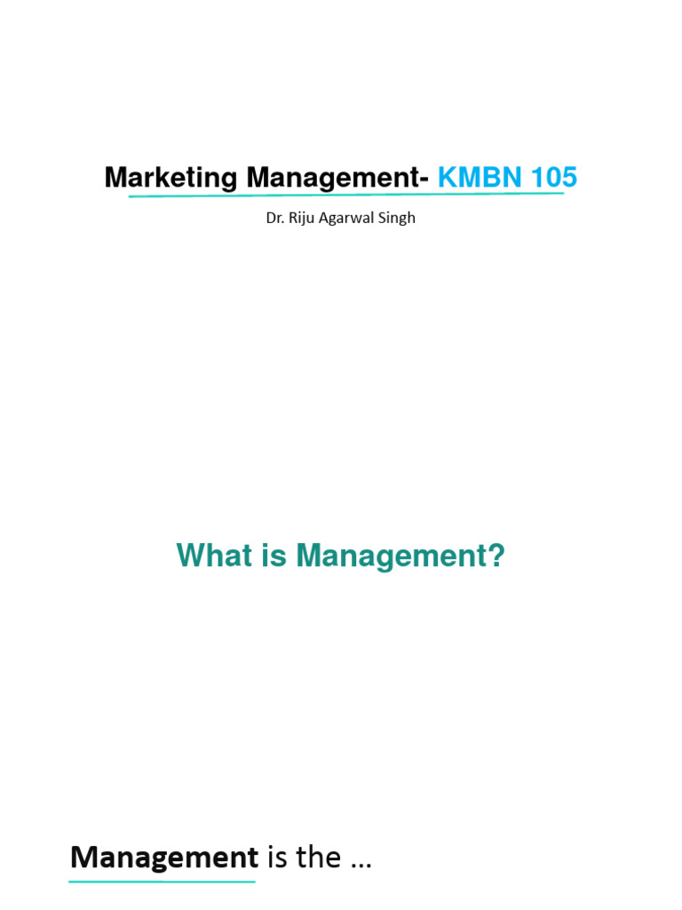 MM - U1 - L1,2,3,4,5 - Introduction - 18 Oct 2023 | PDF