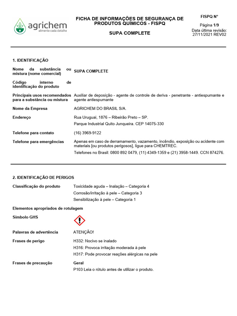 Supa Complete - Fispq | PDF