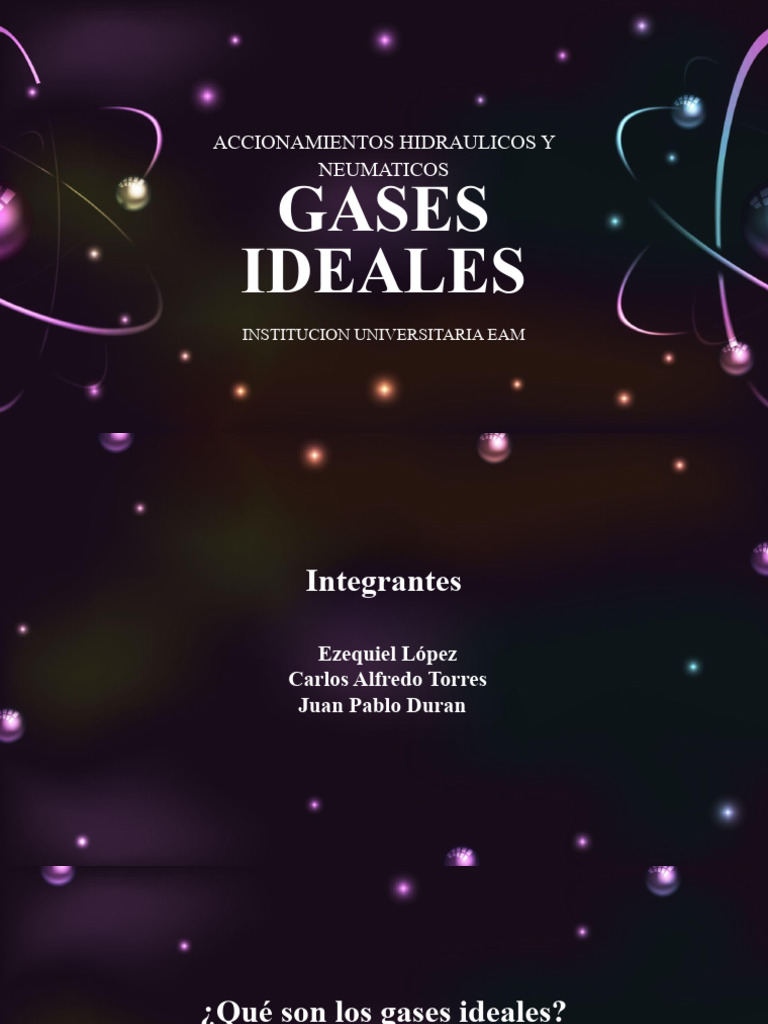 Gases ideales | PDF | Gases | Física teórica