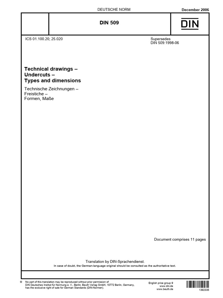 DIN 509-2006 Desahogos | PDF