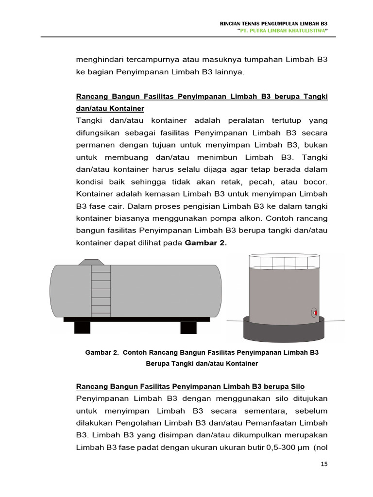 Rancang Bangun Penyimpanan Limbah B3 | PDF
