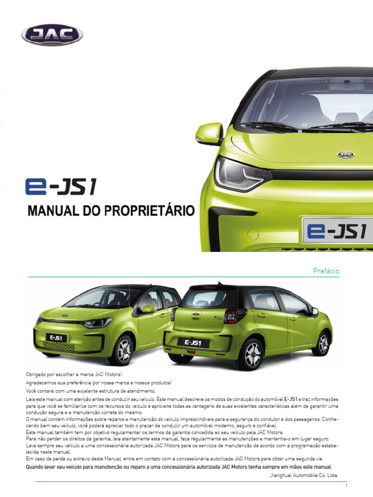 Manual do Usuário JAC E-JS1 | PDF | Fonte de energia | Notebook
