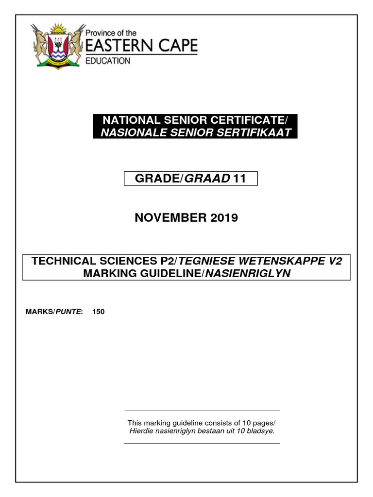 Tech Sciences p2 Gr11 Memo Nov 2019 - Ea | PDF | Waves | Ion