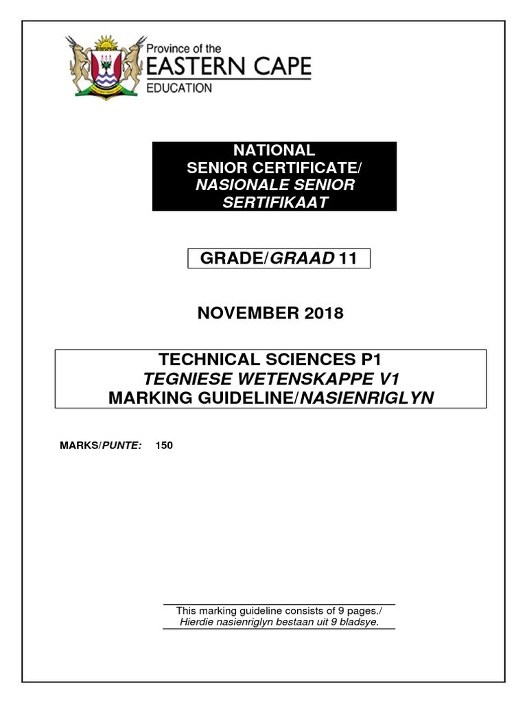 Tech Sciences P1 Memo | PDF