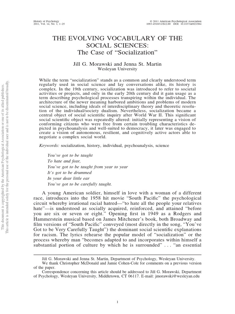 Morawski 2011 | PDF | Social Sciences | Science