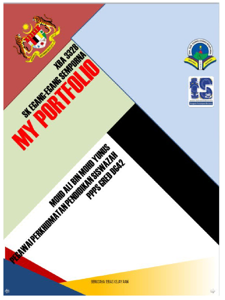 MYPORTFOLIO - Mohd Ali Bin Mohd Yunus 2023-2024 | PDF