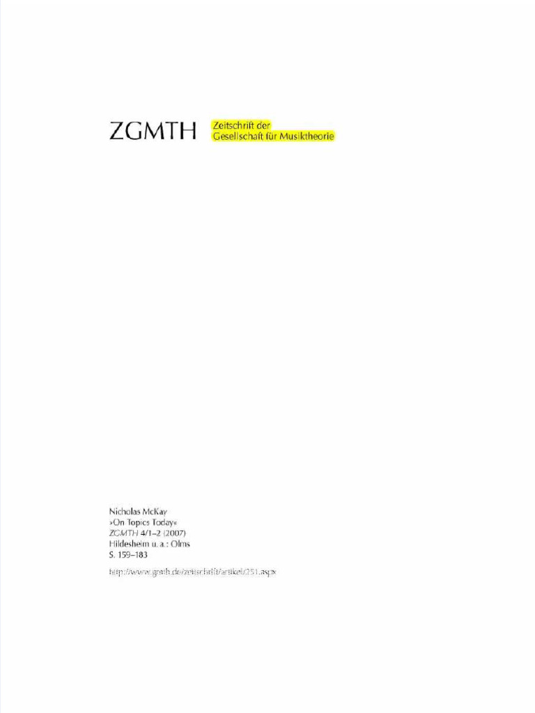 Mckay Nicholas - On Topics Today | PDF | Semiotics