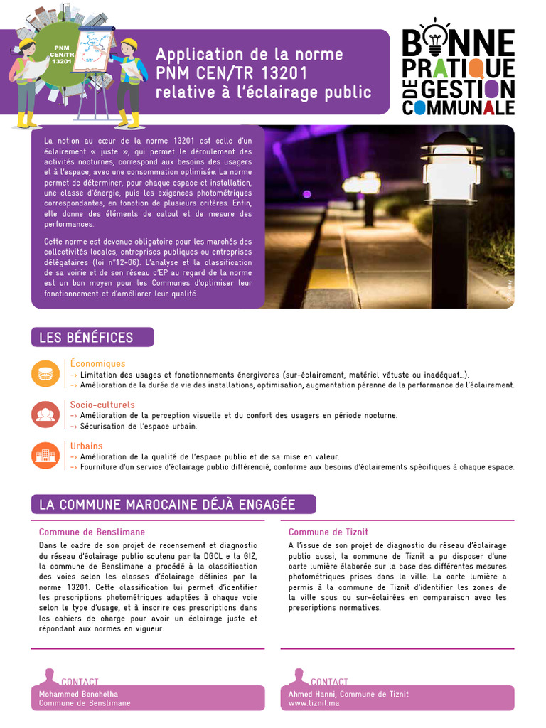 Application de la norme NF EN 13201 | PDF | Éclairage