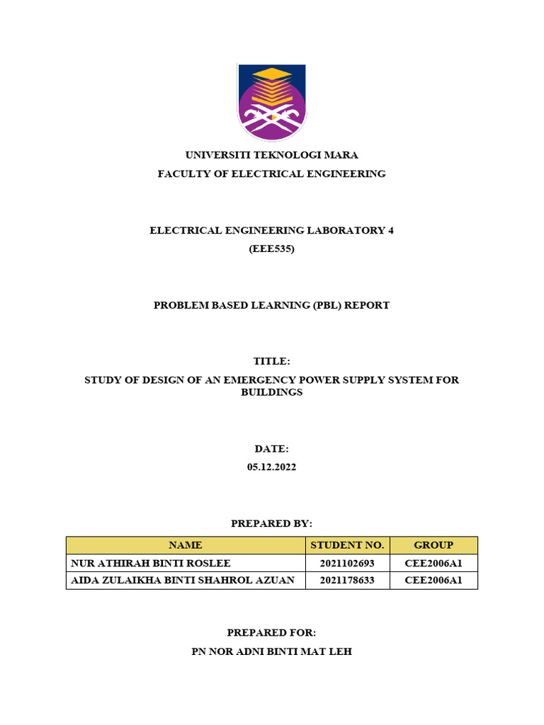 Lab Report P2 A1 - I | PDF | Electrical Engineering | Electricity