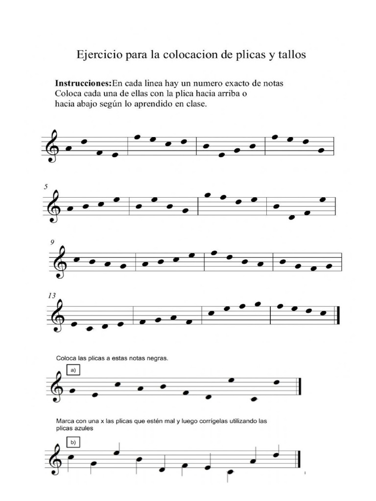 Poner Plicas A Las Notas | PDF