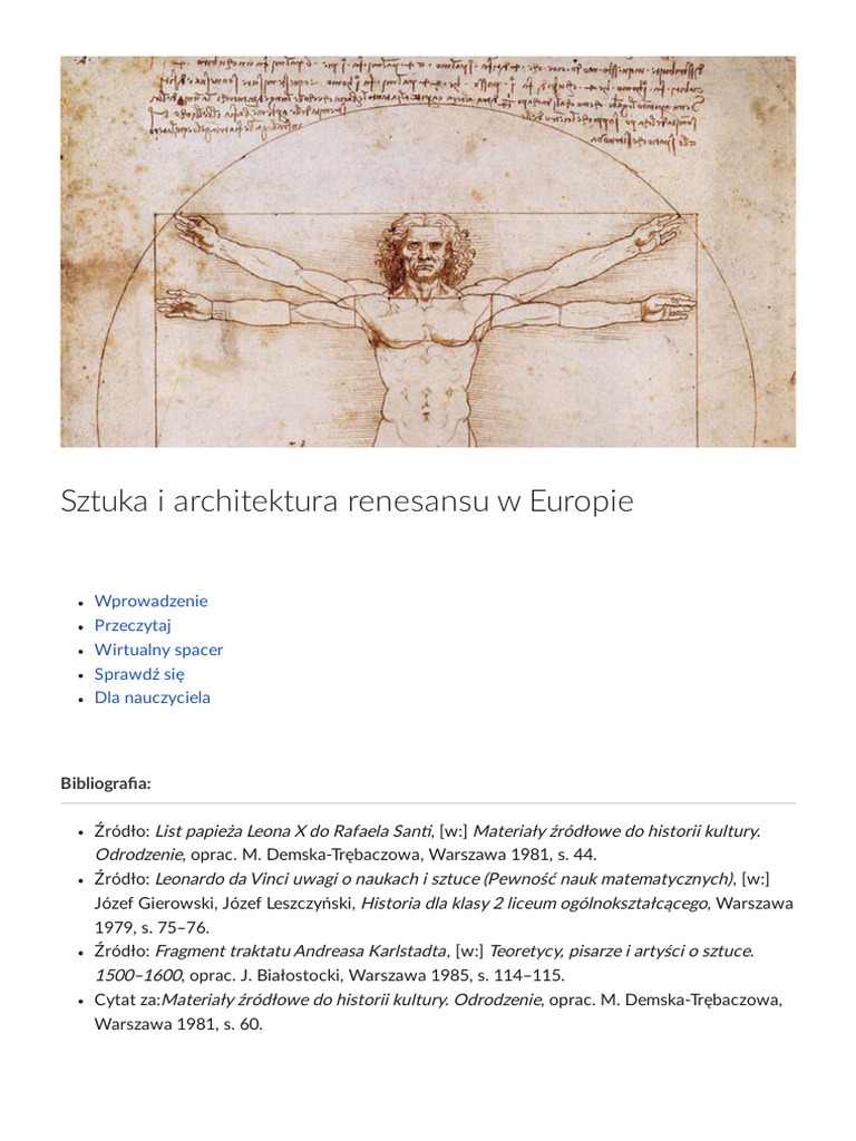 Sztuka I Architektura Renesansu | PDF