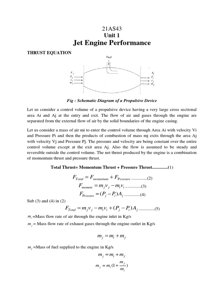 Jet Engine Thrust Performance Analysis | PDF | Jet Engine | Thrust