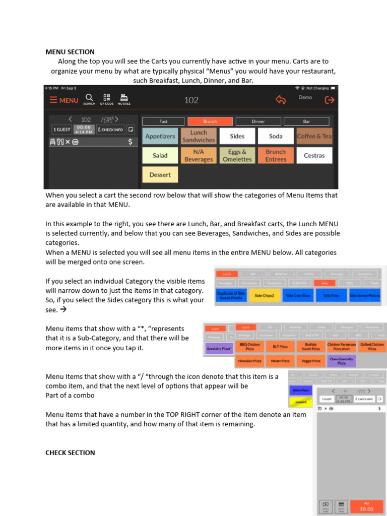 Ipad Ordering Screen | PDF | Menu | Credit Card