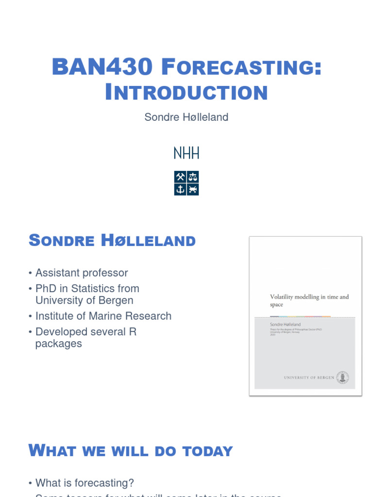 Introduction to Forecasting Techniques | PDF | Forecasting | Time Series