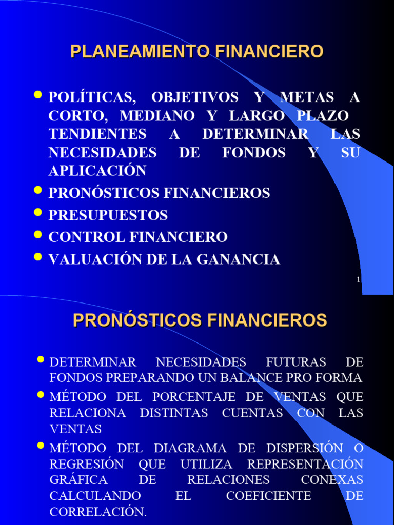 Planeamiento Financiero | PDF