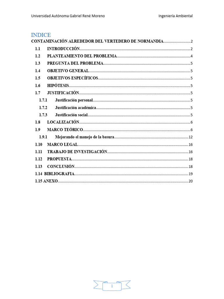 Proyecto Contaminación Normandia Final... | Descargar gratis PDF | Residuos | Vertedero