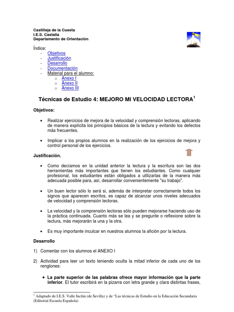 Mejoro Velocidad Lectora Pdf